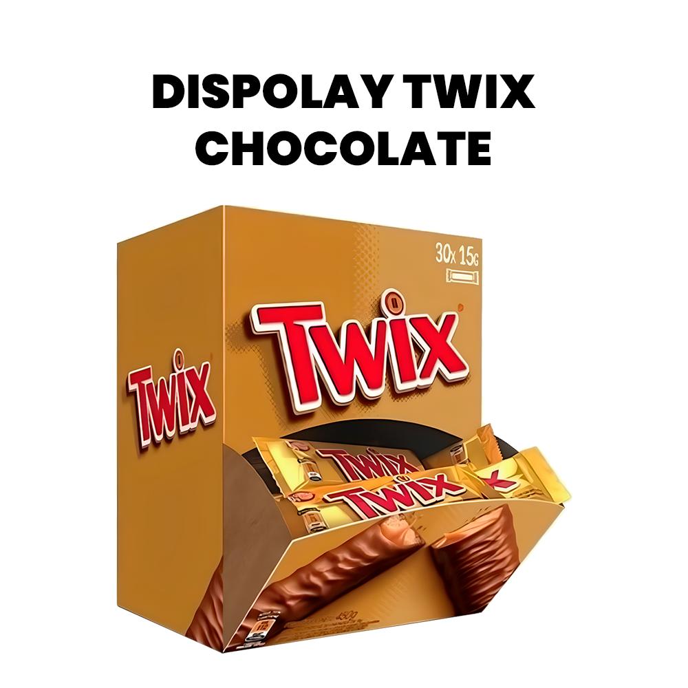Display Chocolate Twix 30Un 15g Mars - Distribuidora Galacto Doces