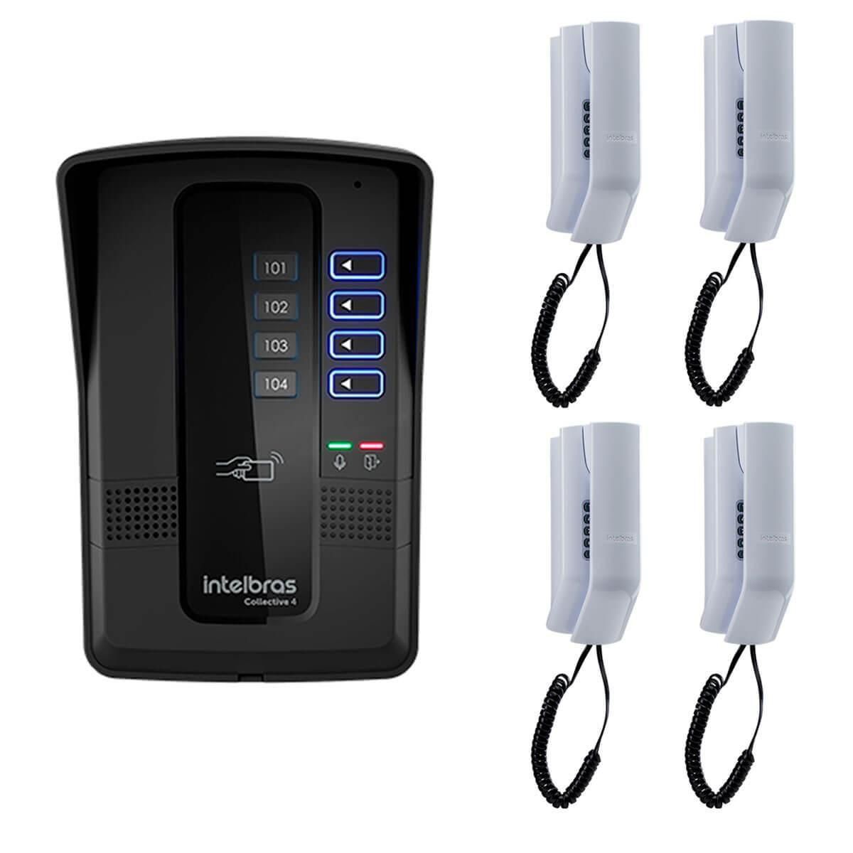 Porteiro Interfone Intelbras Collective 4 apartamentos - Instalação de ...