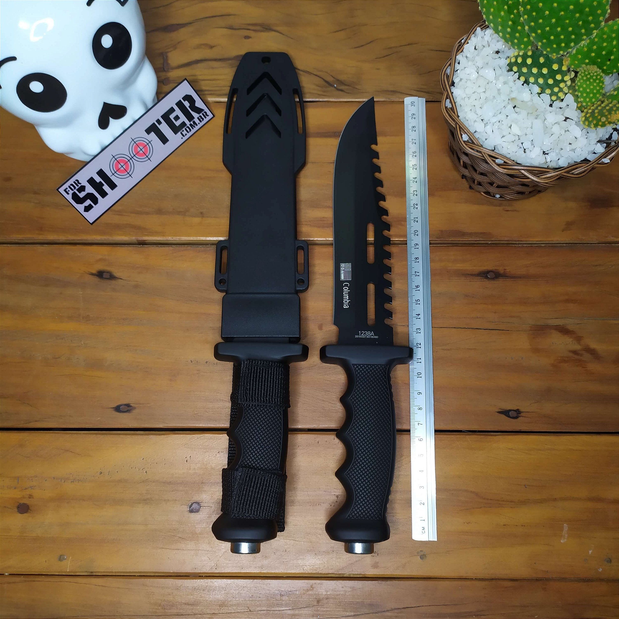 Faca Militar Tática de Combate Columbia USA! - FORSHOOTER - Militar e ...
