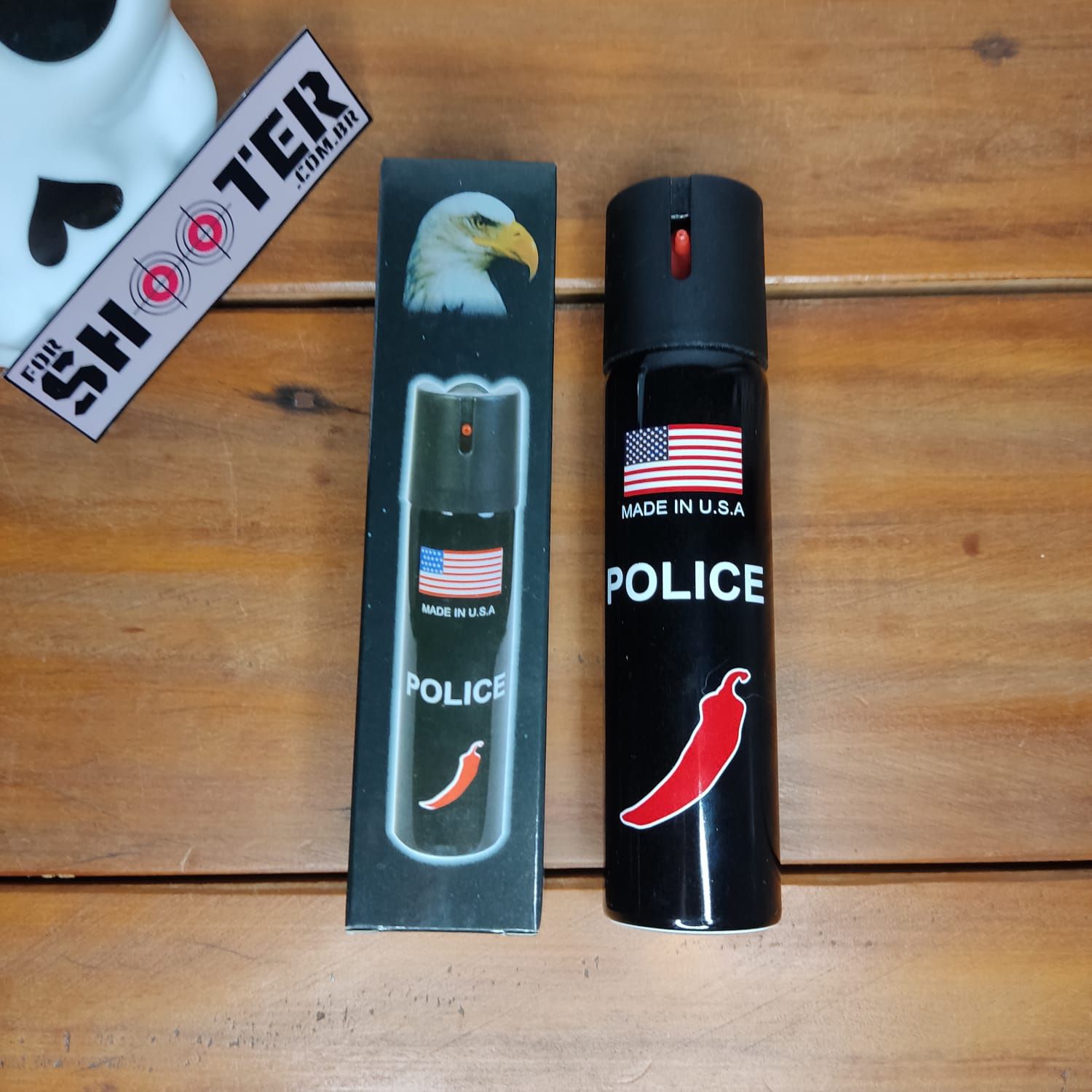 Spray de Defesa POLICE U.S.A 110ml - FORSHOOTER - Militar e tático