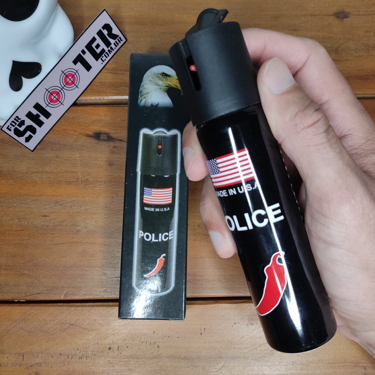 Spray de Defesa POLICE U.S.A 110ml - FORSHOOTER - Militar e tático