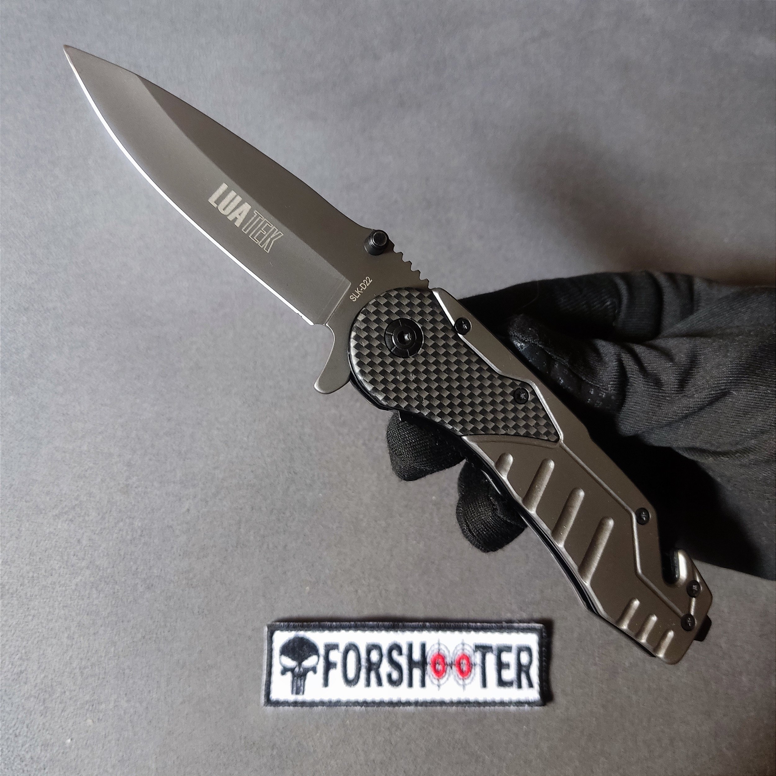 Canivete Tático LUATEK Aço Inox 420 - FORSHOOTER - Militar e tático
