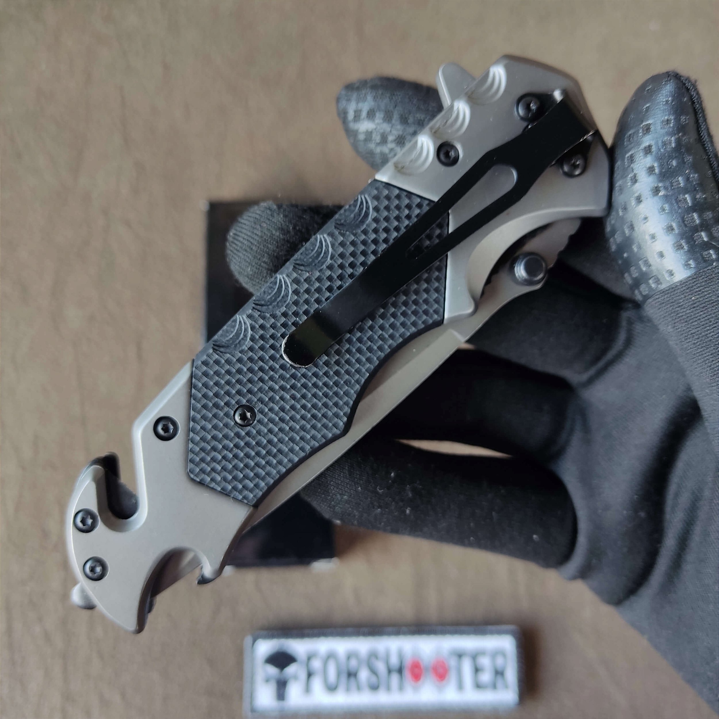 Canivete Tático Browning FA53 Grey Titanium Aço Inoxidável - FORSHOOTER ...