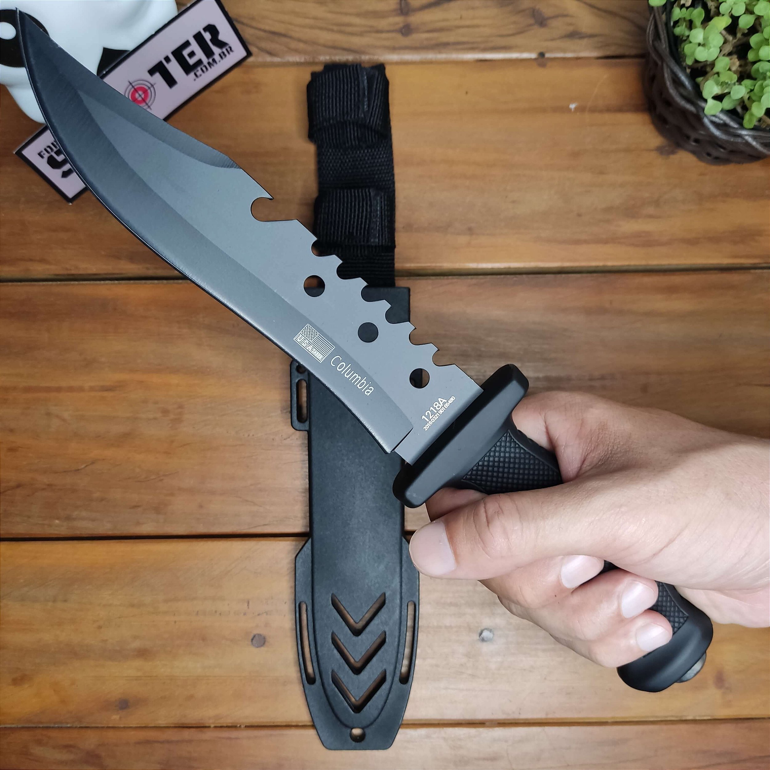 ATACADO KIT 05 Faca Militar Tática de Combate Columbia USA - FORSHOOTER - Militar e tático