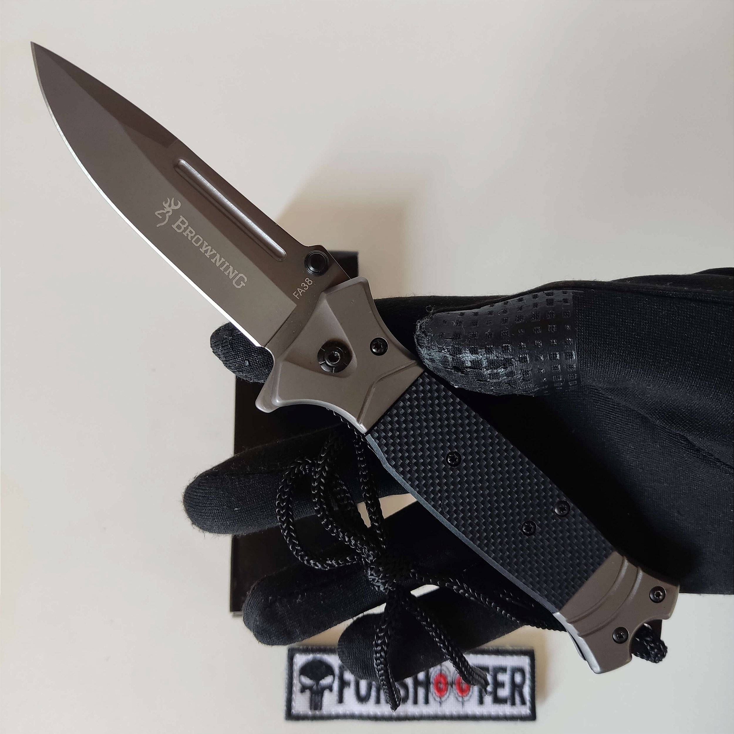 Canivete Tático Browning FA38 Aço Inoxidável - FORSHOOTER - Militar e ...
