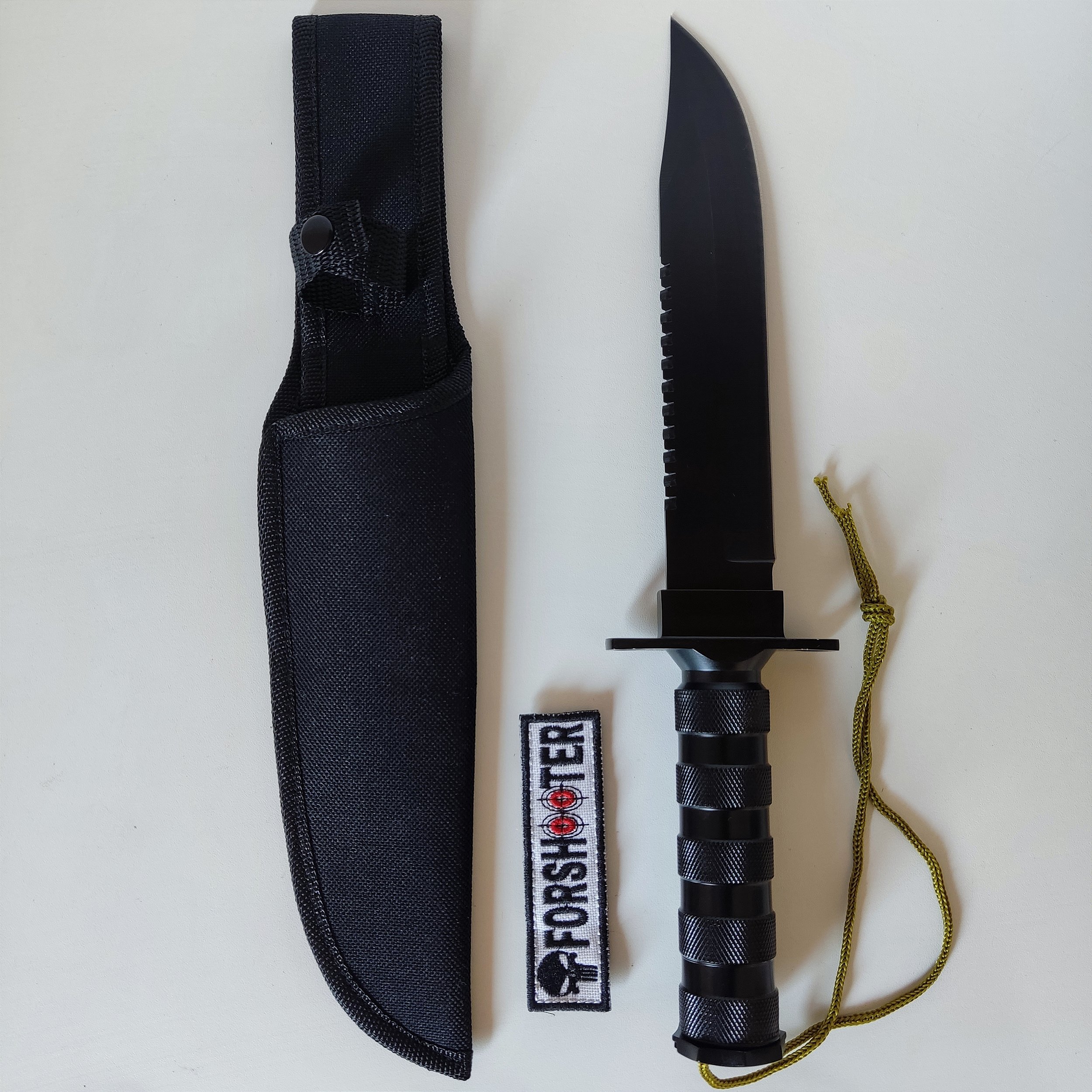 Faca Tática Militar de Combate e Sobrevivência - FORSHOOTER - Militar e tático