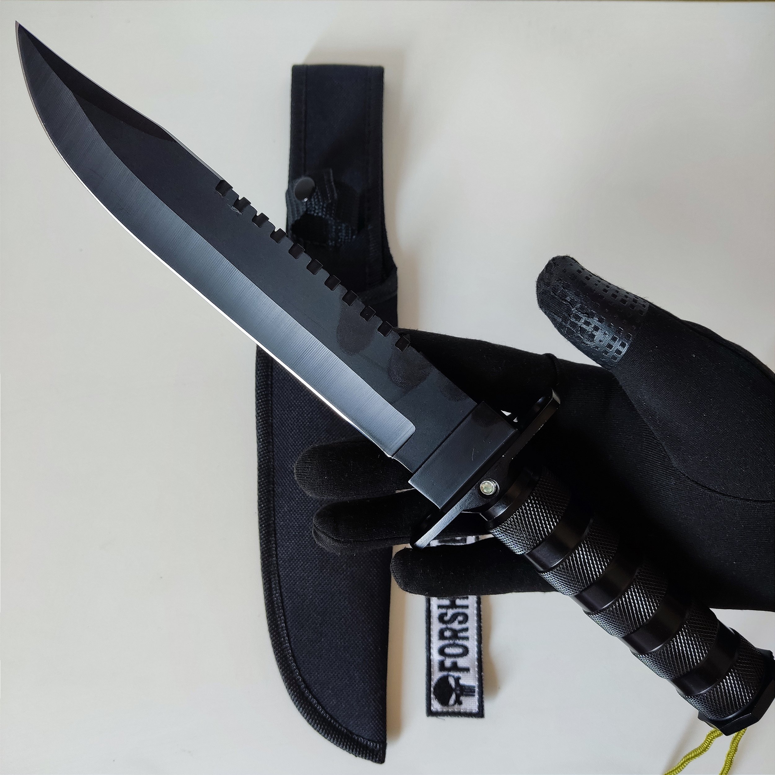 Faca Tática Militar de Combate e Sobrevivência - FORSHOOTER - Militar e tático