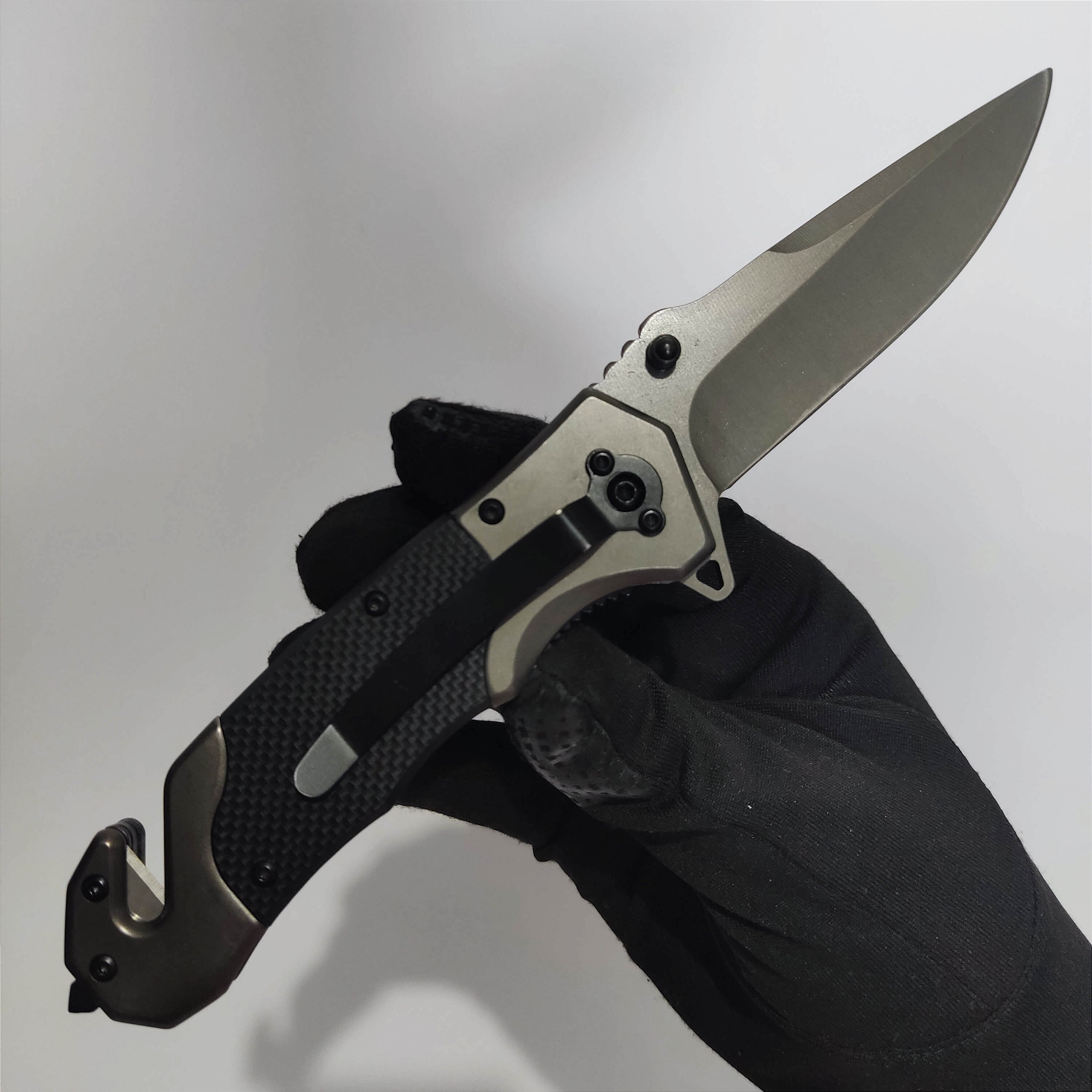 Canivete Tático Grey Titanium - FORSHOOTER - Militar e tático