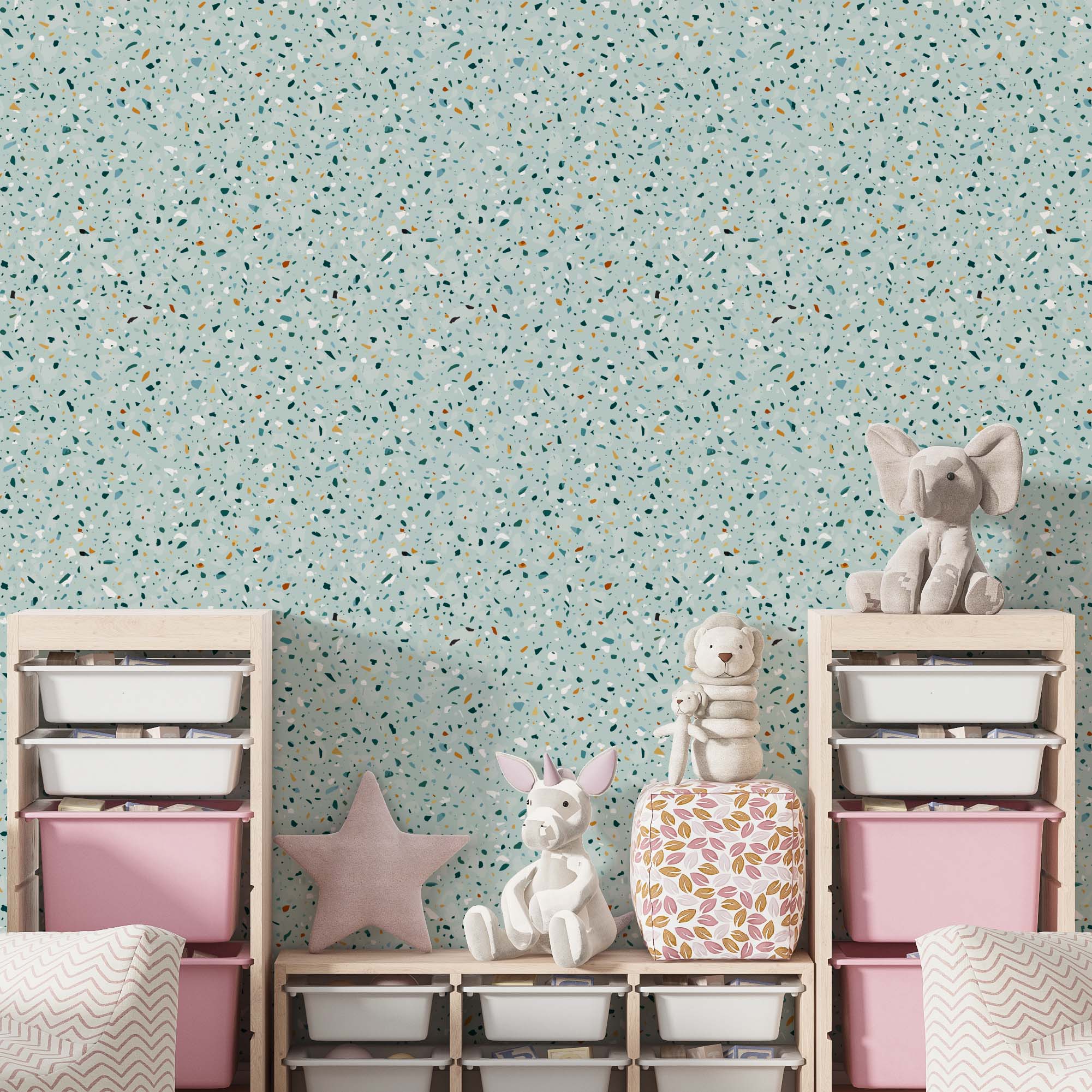 Papel de Parede Adesivo Vinil Cozinha Quarto Terrazzo Granilite ...