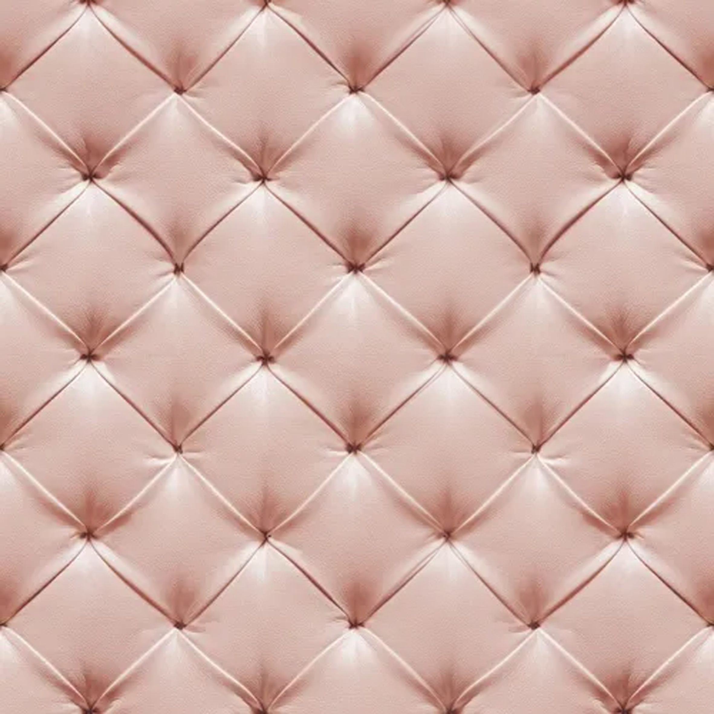 Papel de Parede Adesivo Vinil Capitone Rosa Claro Efeito 3D Cabeceira Cama Quarto Cozinha ...