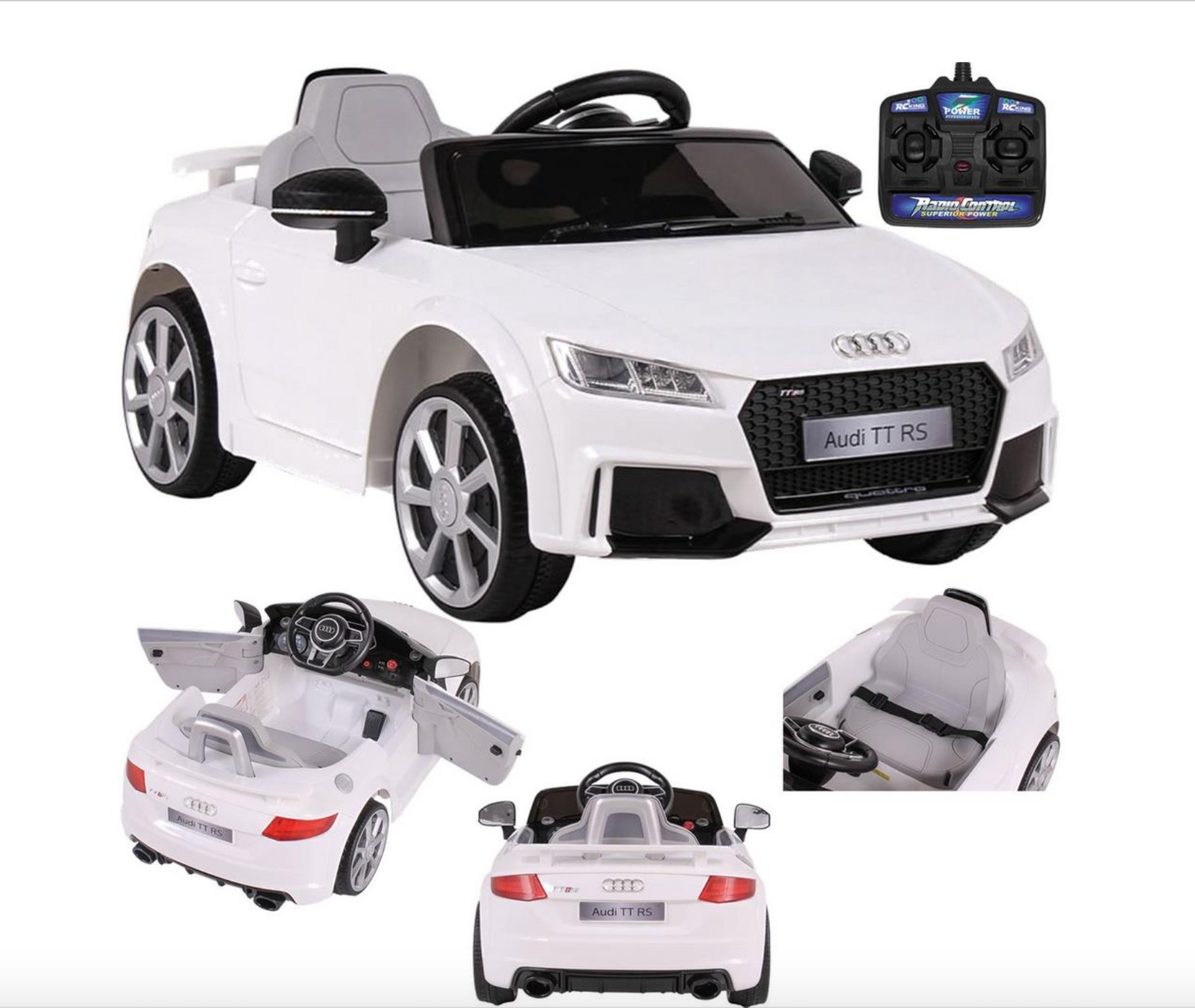 Carro Elétrico Audi TT 12V - Branco - brincandoteca