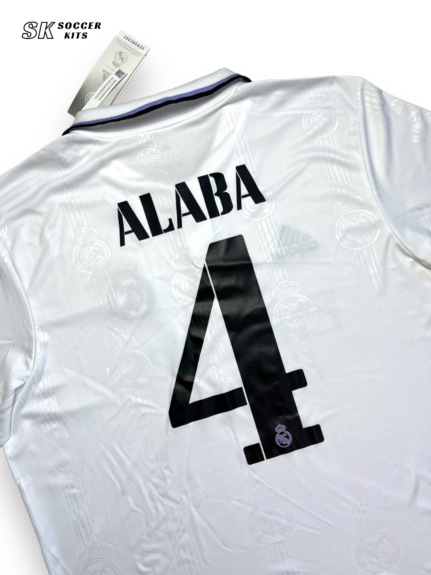 Camisa Real Madrid 2022/23 - Alaba DS - Soccer Kits - Camisas de Futebol