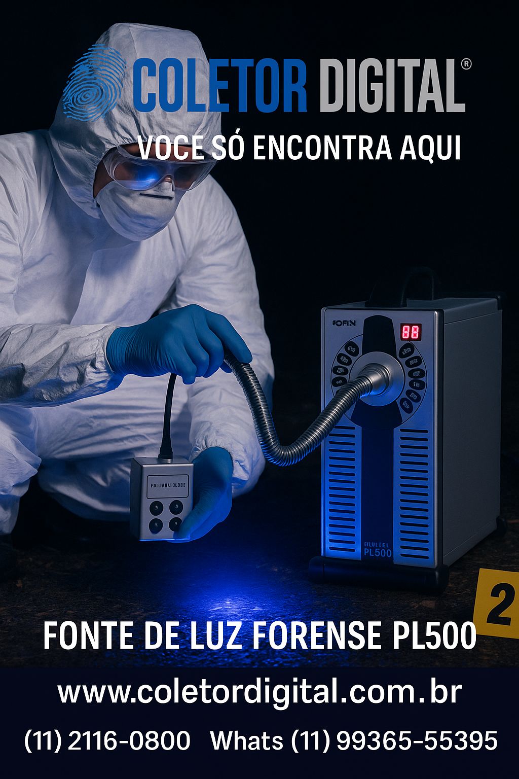Luz Forense Polilight Pl500 Tecnologia Australiana semi nova - Coletor ...