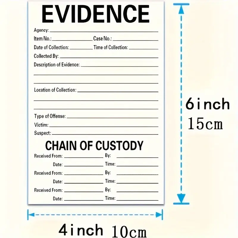 30 Folhas, 10,16 X 15,24 Cm - Adesivos De Evidência Adesivos, Etiqueta ...
