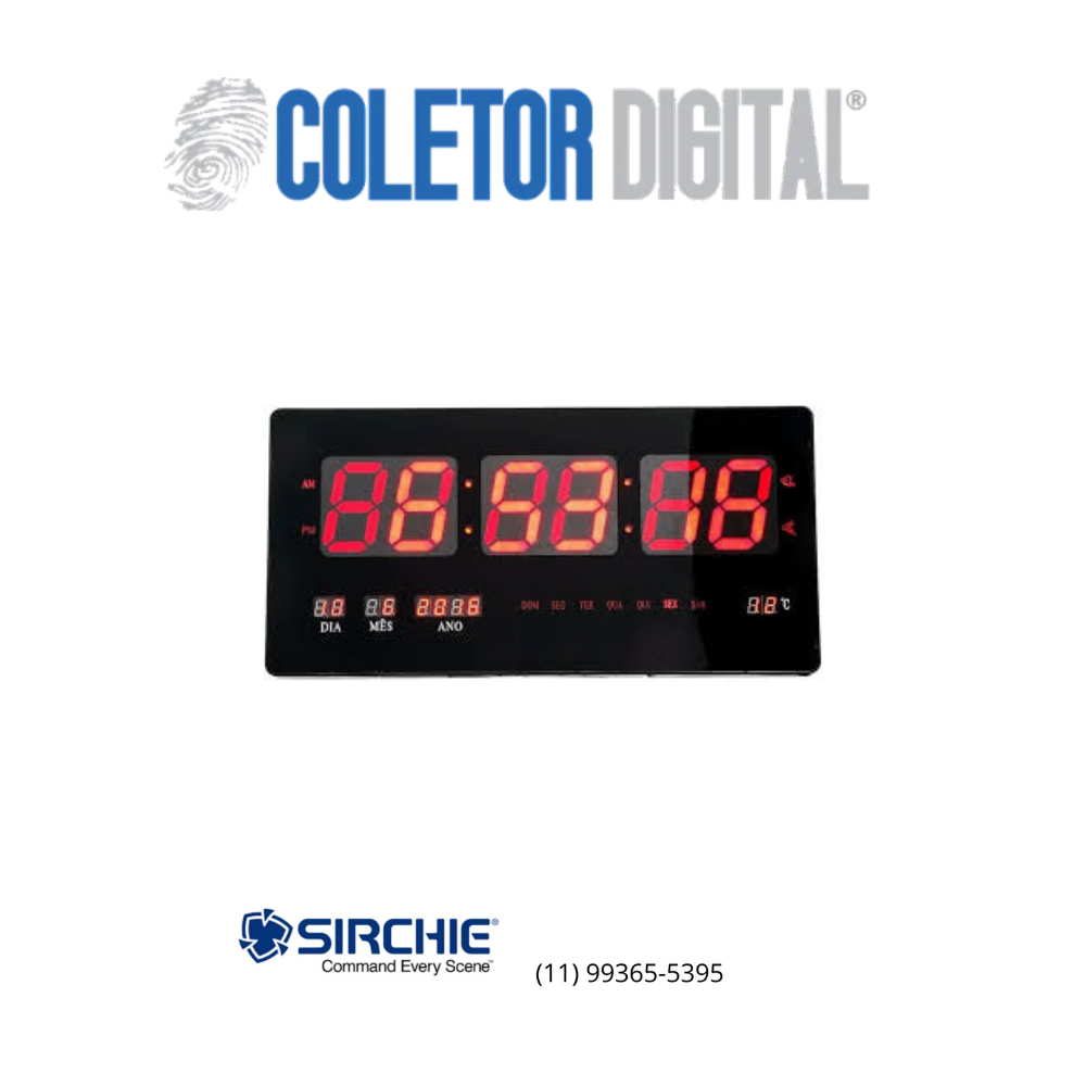 Lelong LE-2115 Relógio LED Digital Calendário | Parede Mesa - Coletor ...