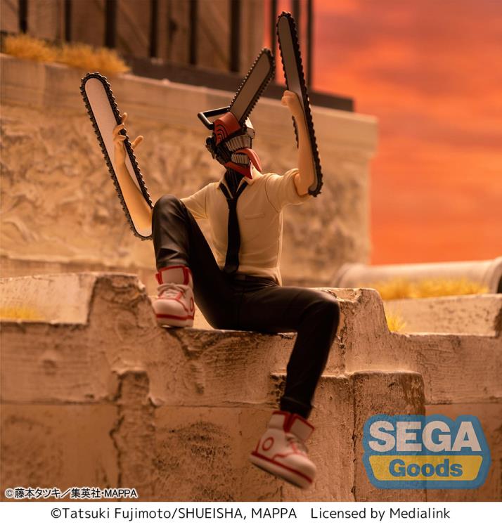 Chainsaw Man - Denji as Chainsaw Man - Premium Perching Figure - SEGA ...