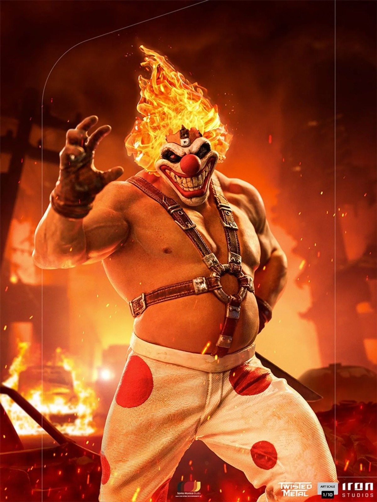 Estátua Sweet Tooth Needles Kane Twisted Metal 1/10 Iron Studios ...