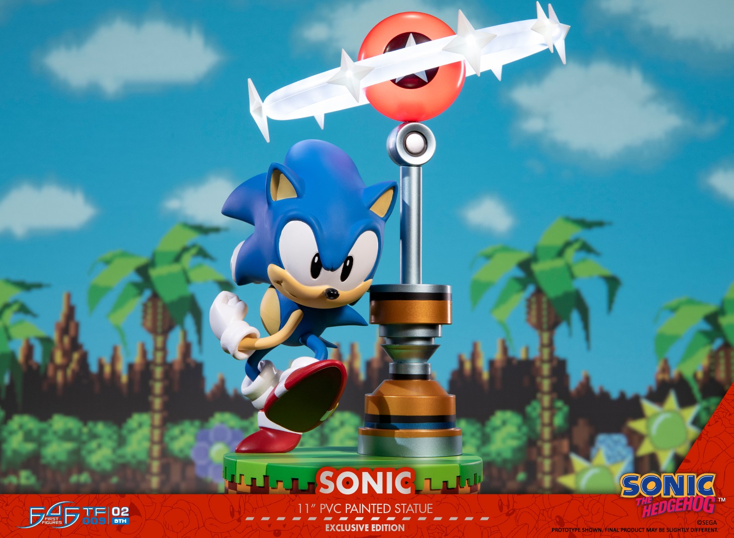 Sonic The Hedgehog Exclusive Edition LED (First 4 Figures) - Action New