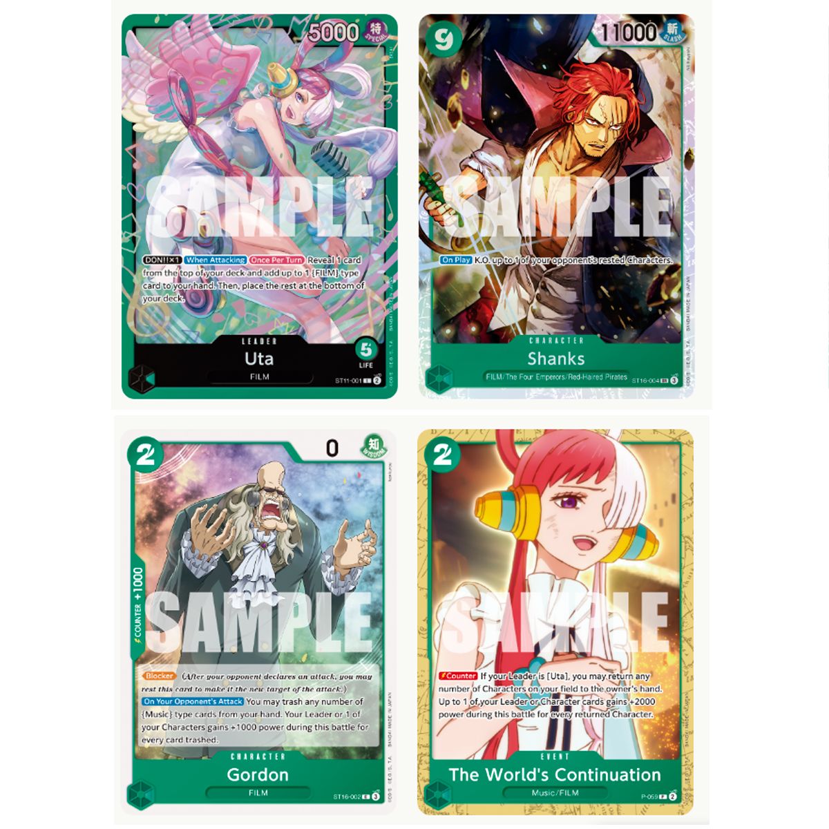 One Piece TCG Deck Inicial ST-16 GREEN Uta ING - Action New