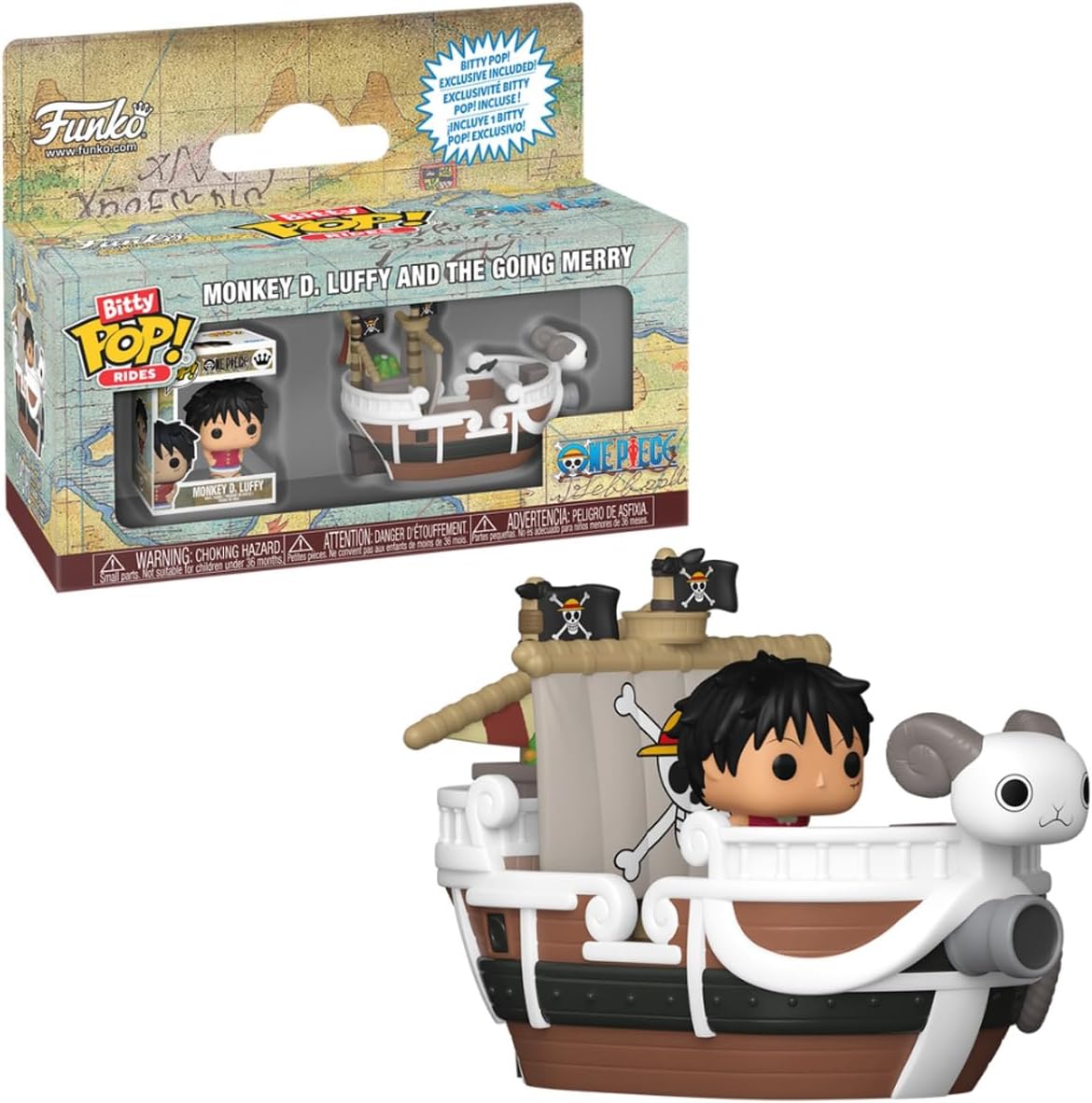 Bitty Pop! Rides - One Piece - Monkey D. Luffy e Going Merry - Pronta ...