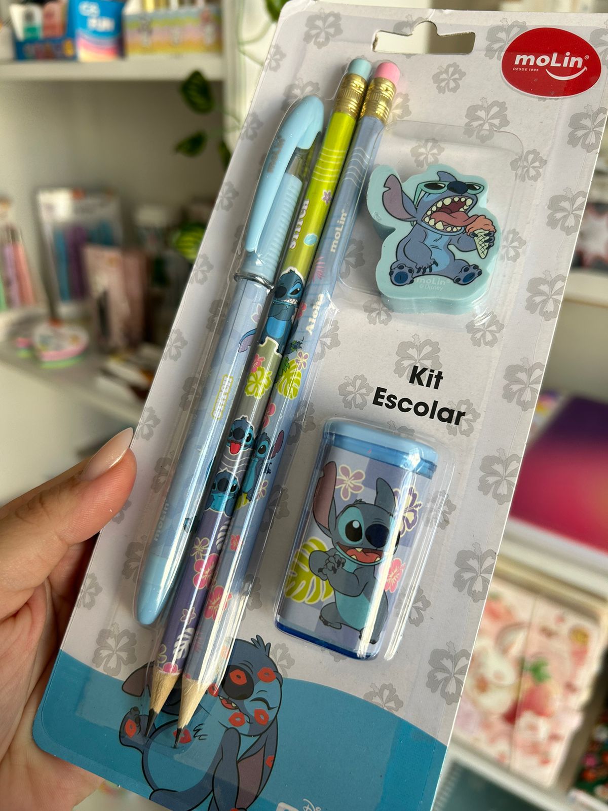Kit Escolar Stitch Molin - NK Livros - O paraíso da imaginação