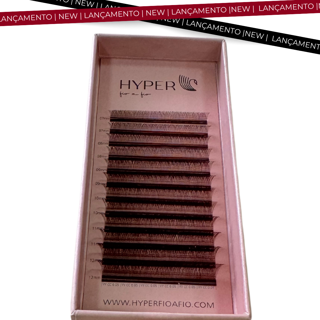 Fio Brown YY 0.05 Curvatura CC Mix (12 fileiras) - Seja bem vinda a ...