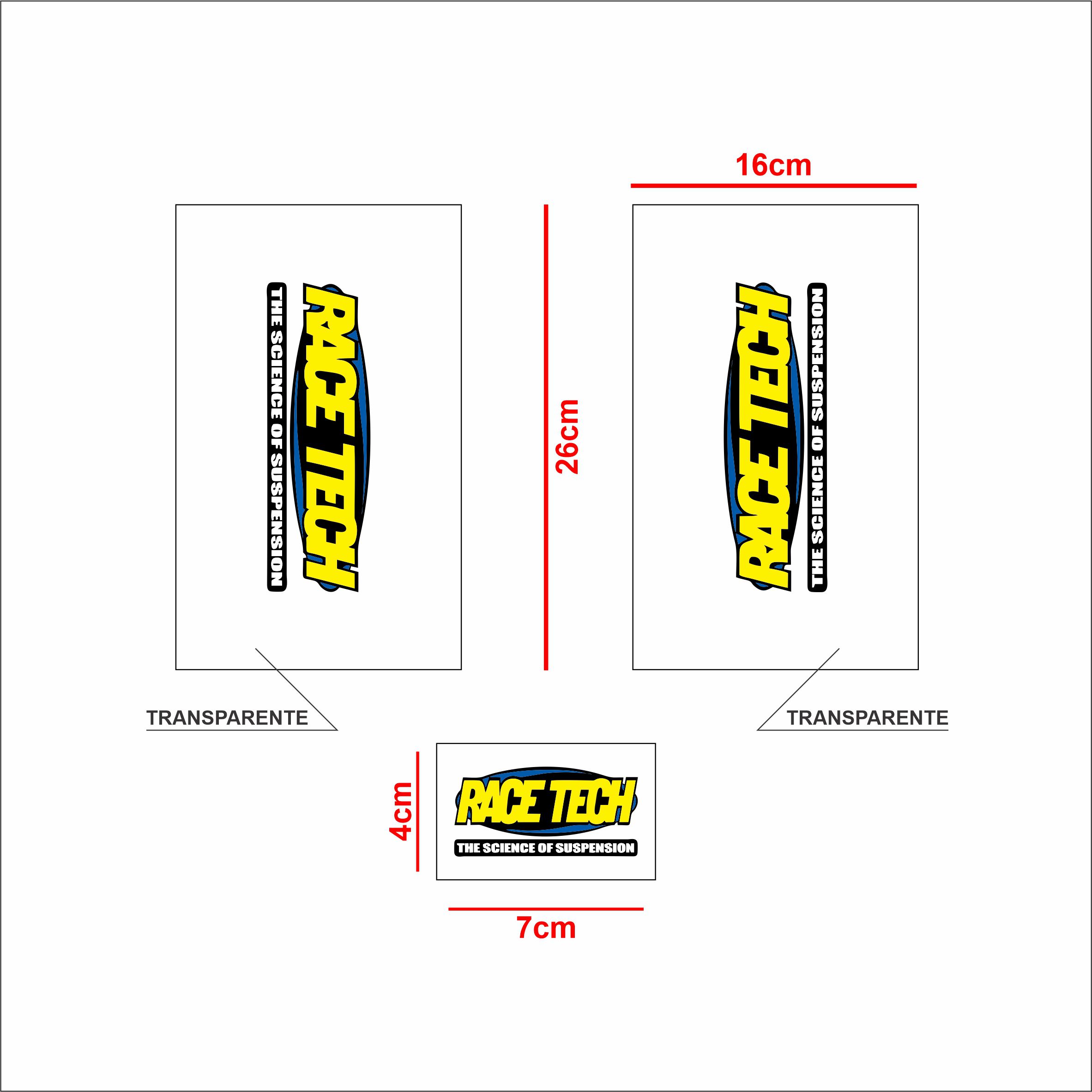 Adesivos Suspensão Race Tech 3m - Vetor3 Gráficos - O melhor Kit ...