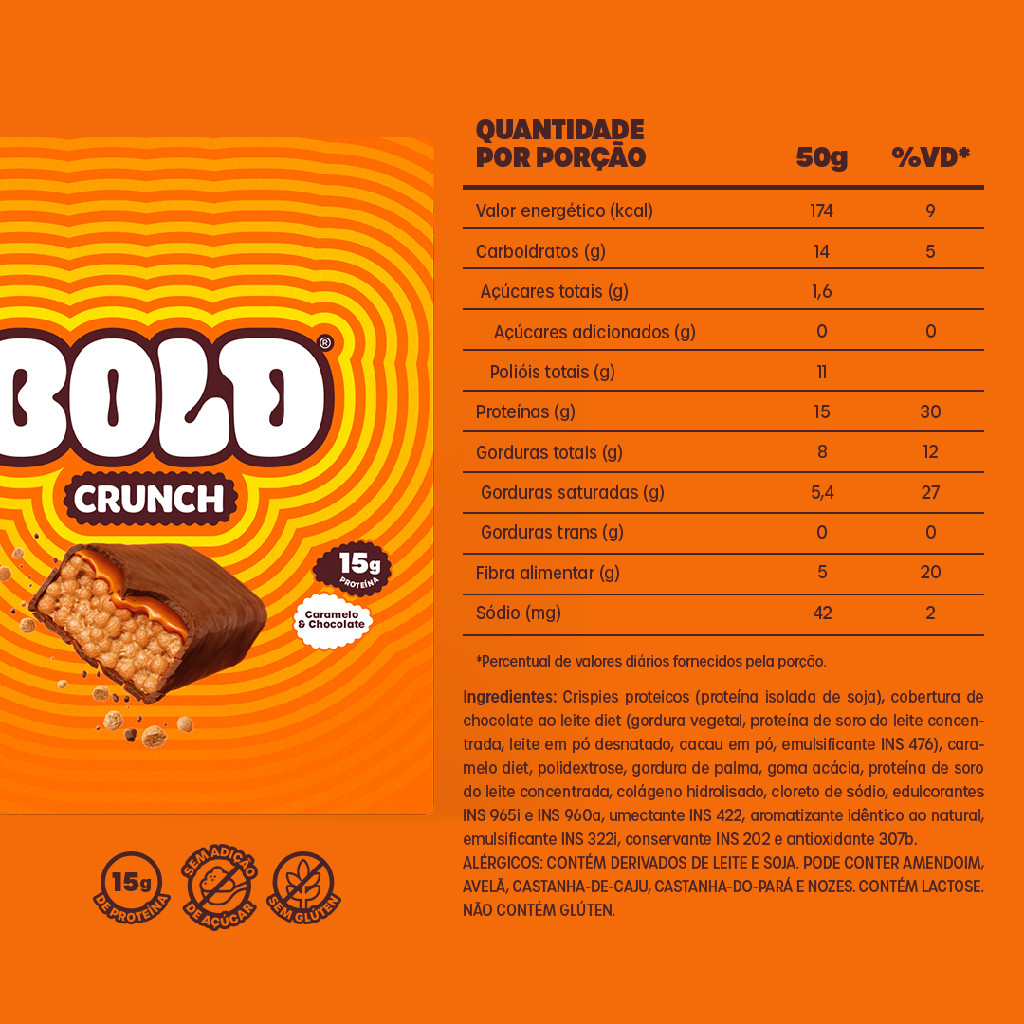 BOLD CRUNCH 50G - BOLD SNACKS - Macaco Blindado: Comprar Suplementos em ...