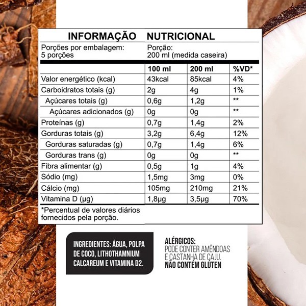 Leite de Coco Leatt 1 Litro - Me Gusta Veg