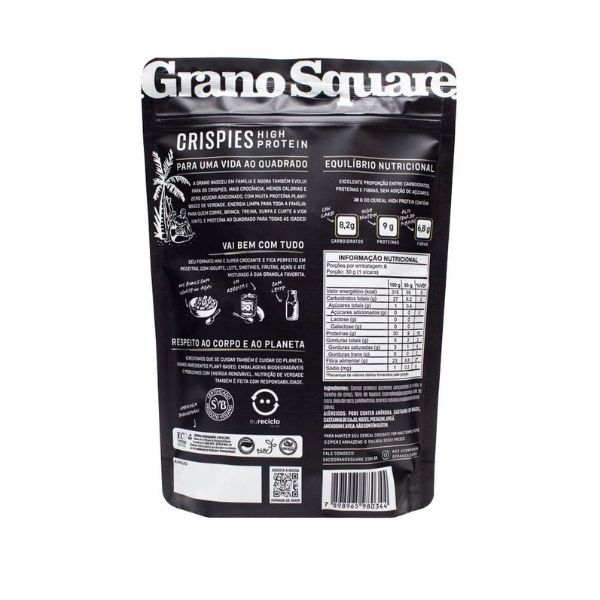 Crispies Protein Baunilha Grano Square 180g - Me Gusta Veg