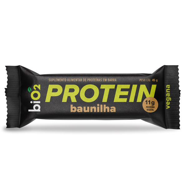 Barra Proteína Baunilha e Pasta de Amendoim biO2 Display 12x45g - Me ...