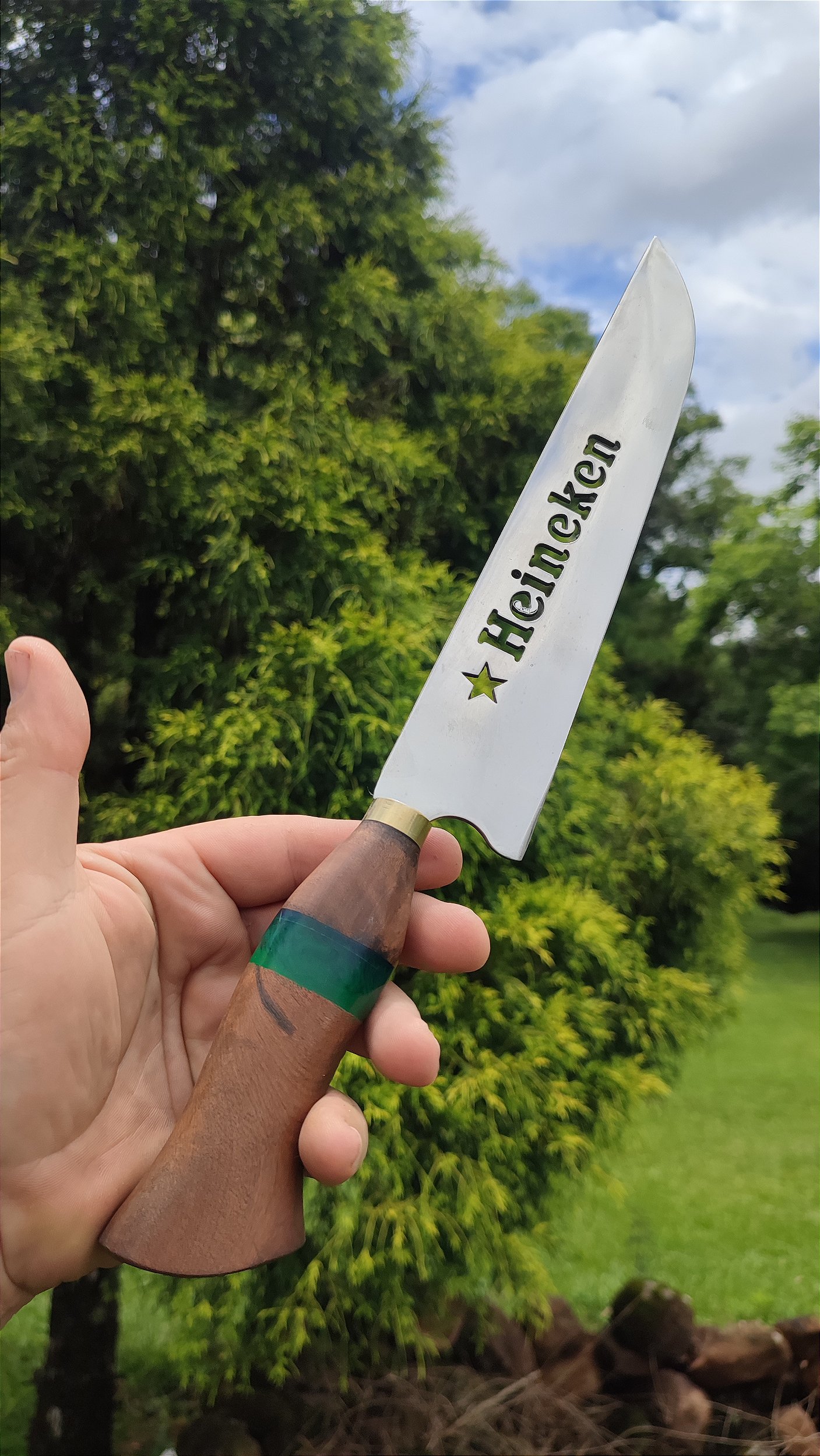 Picanheira Heineken 10 polegadas vasada - LN Artesanal