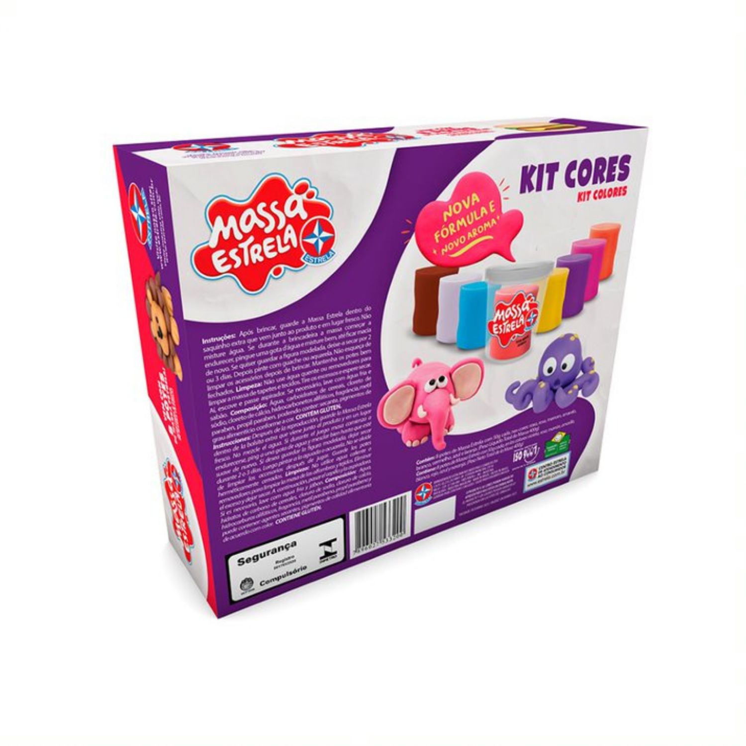 Massinha Super Massa Kit Cores - Estrela - T-Gift Store