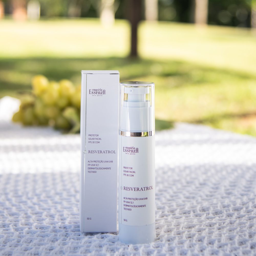 Protetor Solar Facial Fps 30 Com Resveratrol 50g - Empório Essenza ...