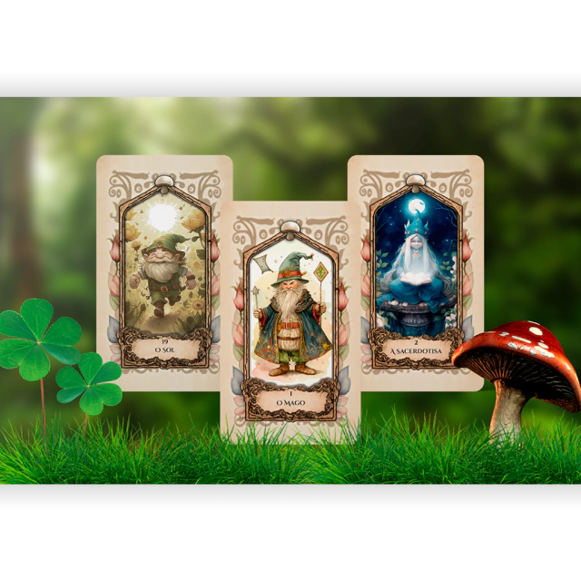 Tarô dos Gnomos - 2ª Edição (com brinde) - Bosque dos Gnomos