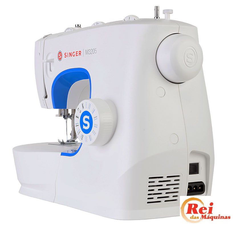 MAQUINA DE COSTURA SINGER M3205 127V - Rei Das Máquinas