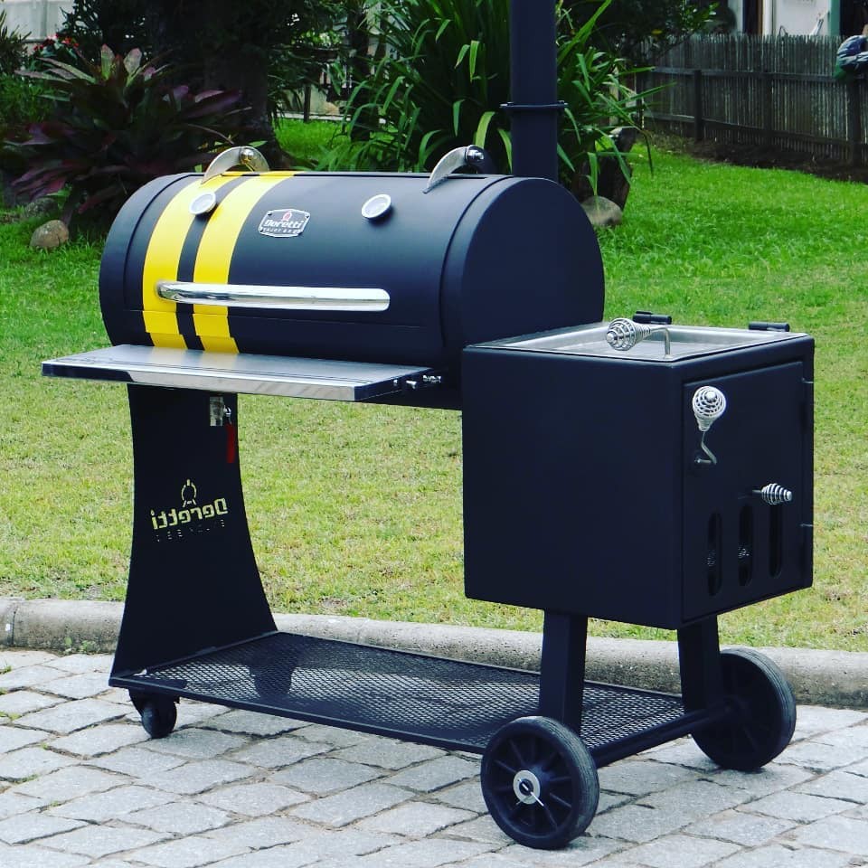 Pit Smoker 16' Tennessee + Chapa e Grill Inox 3mm - Deretti Pit Smoker ...
