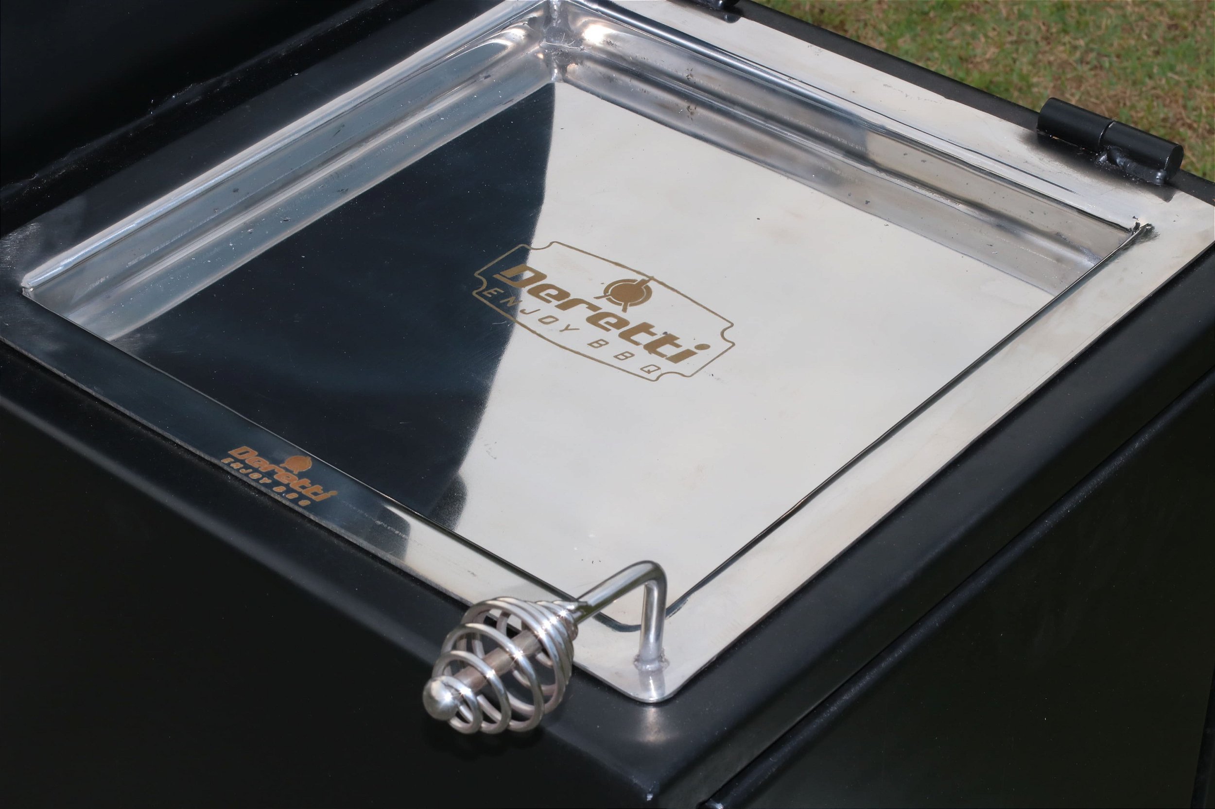 Pit Smoker 16' Tennessee + Chapa e Grill Inox 3mm - Deretti Pit Smoker ...