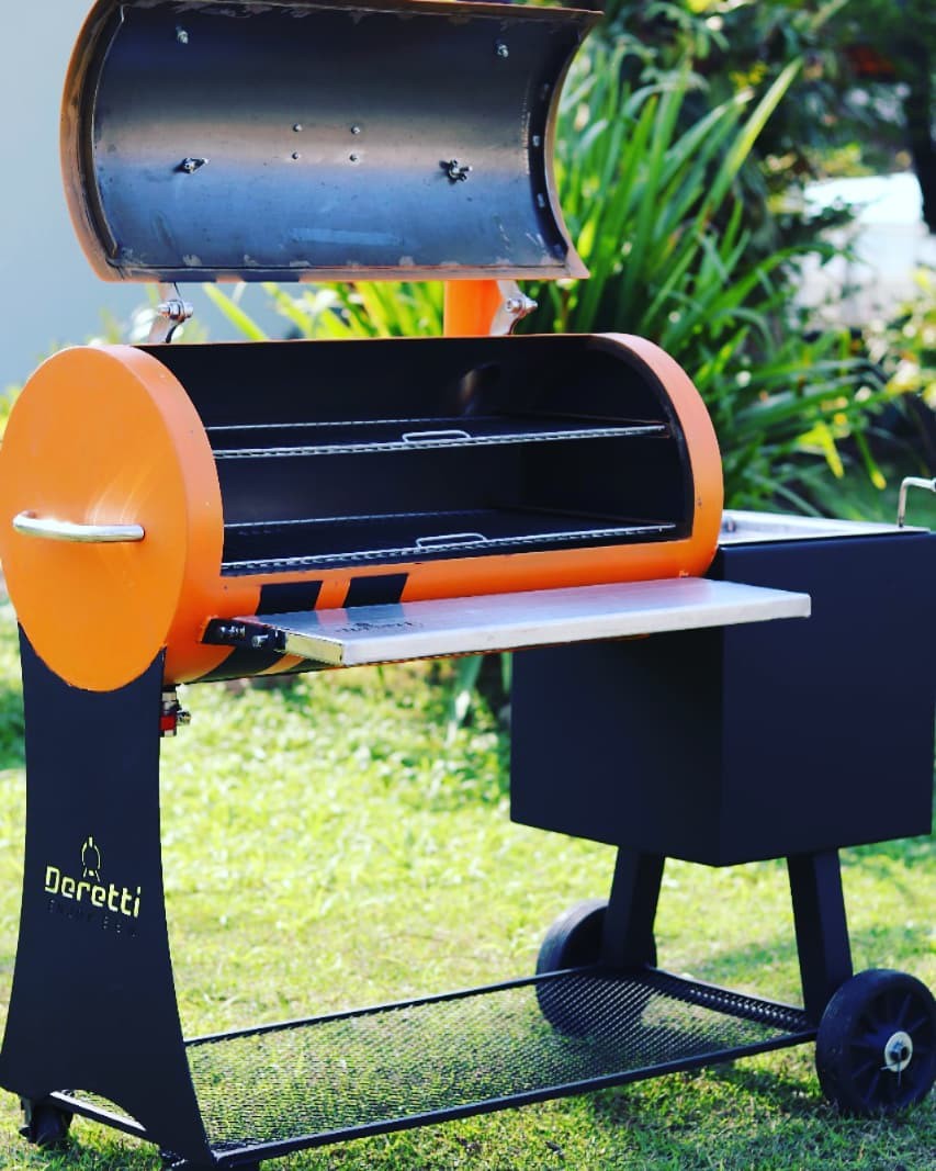 Pit Smoker 16' Tennessee + Chapa e Grill Inox 3mm - Deretti Pit Smoker ...