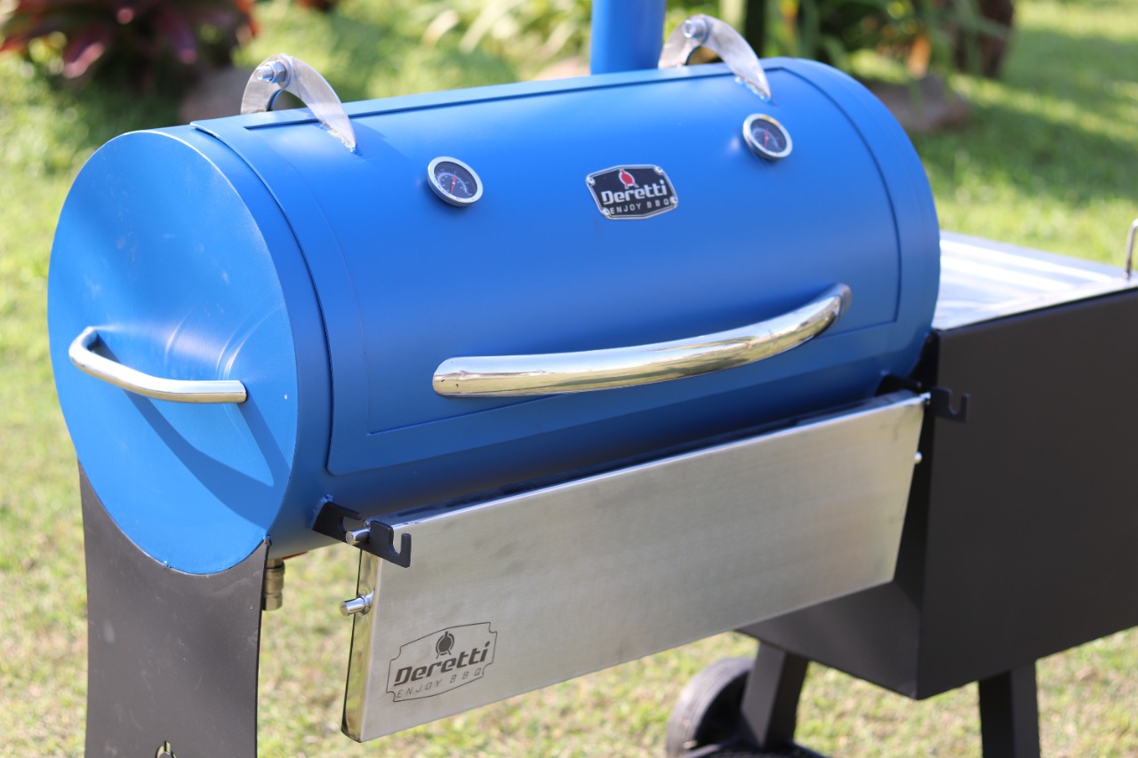 Pit Smoker 16' Tennessee + Chapa e Grill Inox 3mm - Deretti Pit Smoker ...