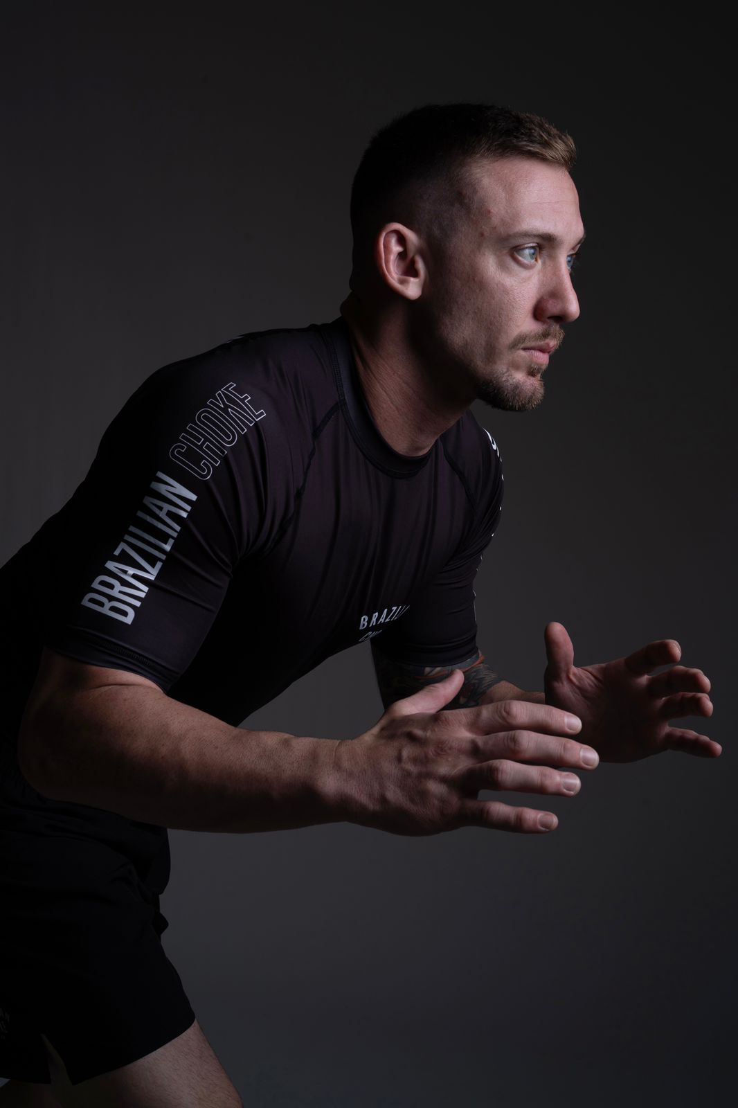 RASH GUARD BLACK - BRAZILIAN CHOKE - FIGHT WEAR