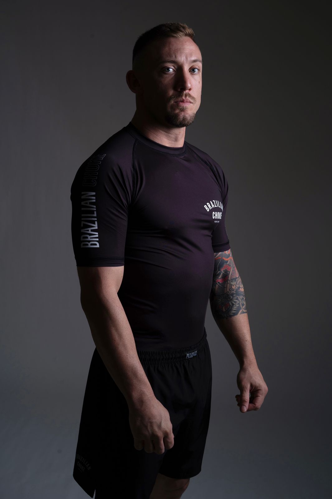 RASH GUARD BLACK - BRAZILIAN CHOKE - FIGHT WEAR