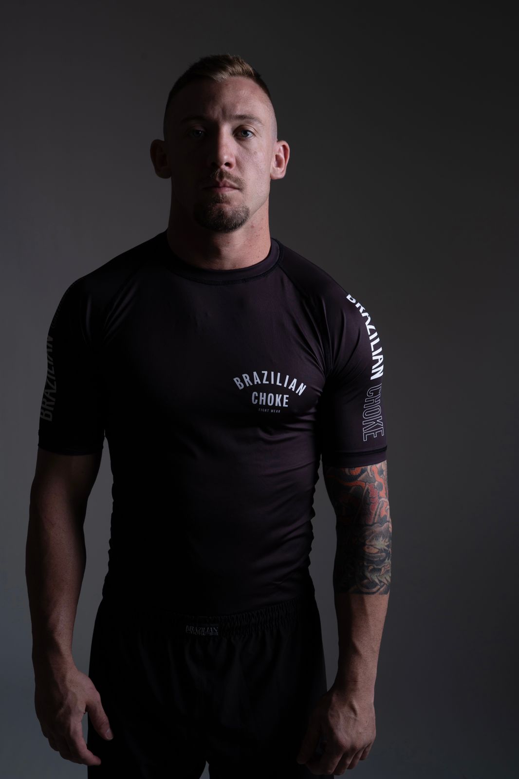 RASH GUARD BLACK - BRAZILIAN CHOKE - FIGHT WEAR