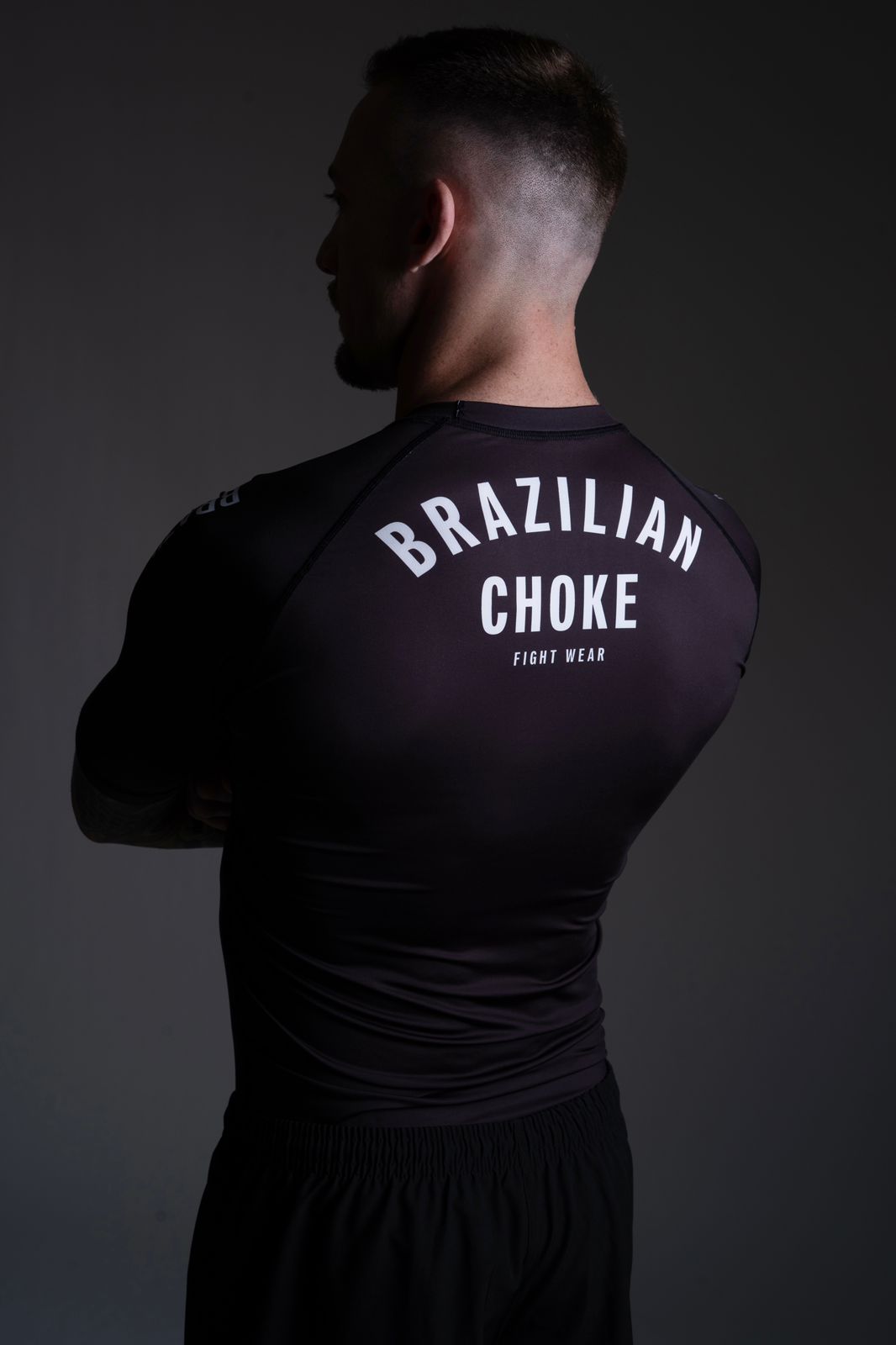 RASH GUARD BLACK - BRAZILIAN CHOKE - FIGHT WEAR