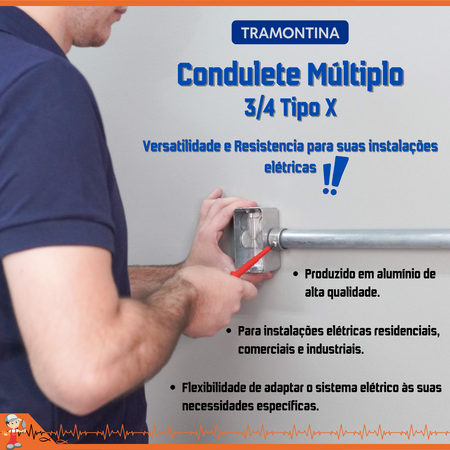 Condulete Multiplo X 3/4 Tramontina Sem Tampa Galvanizado - Deposito Rocha
