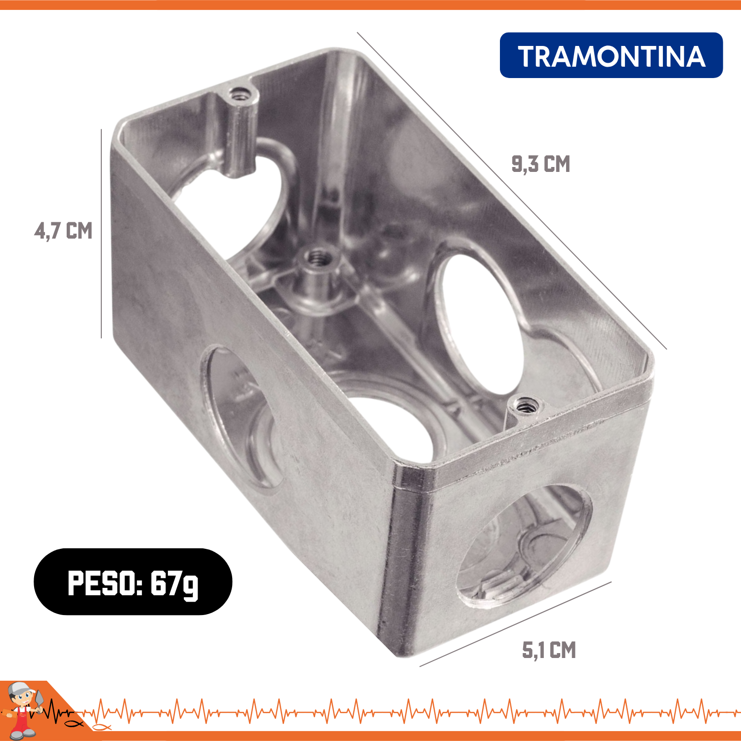 Condulete Multiplo X 3/4 Tramontina Sem Tampa Galvanizado - Deposito Rocha