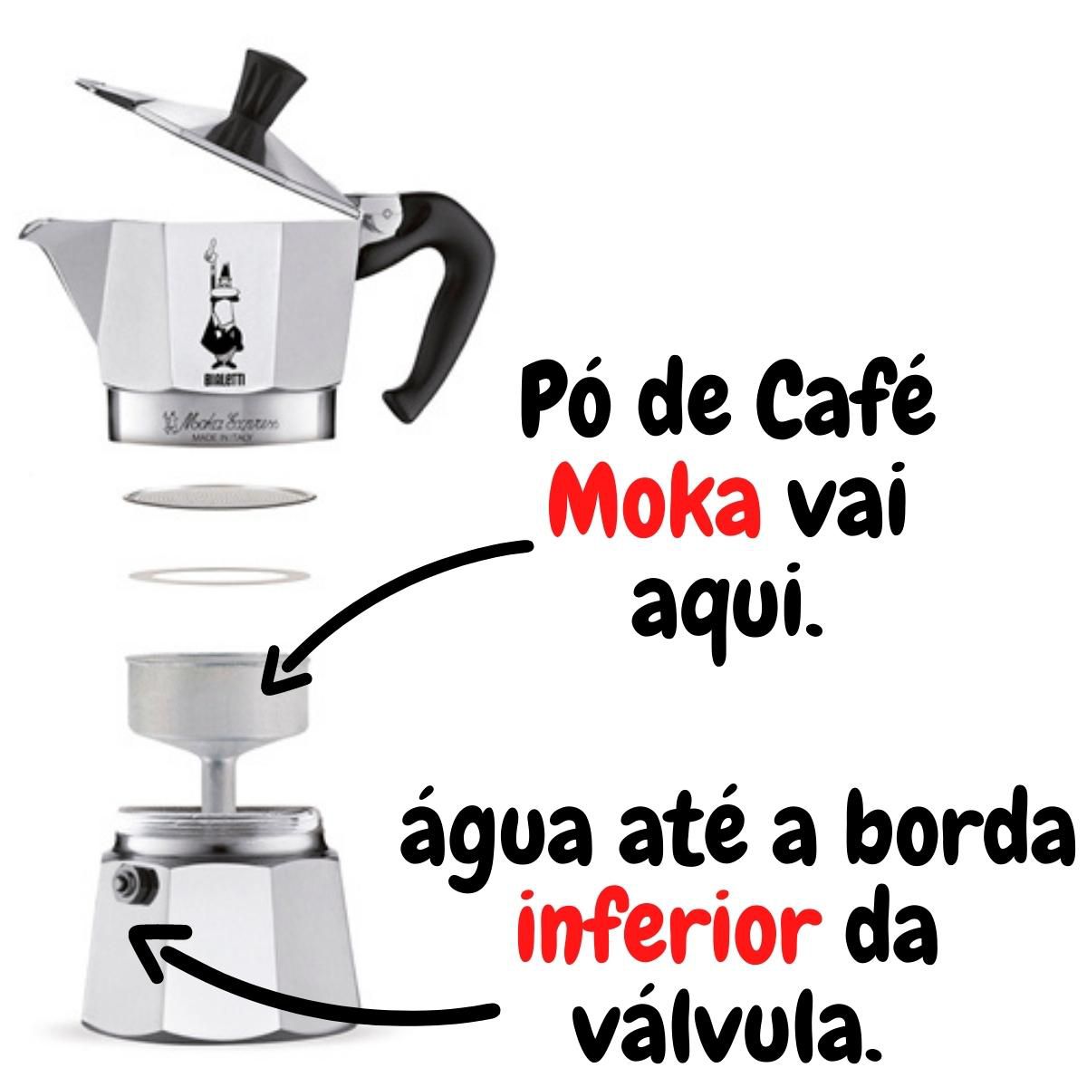 Cafeteira Italiana Bialetti 18 Xícaras Café Moka Express Alumínio ...