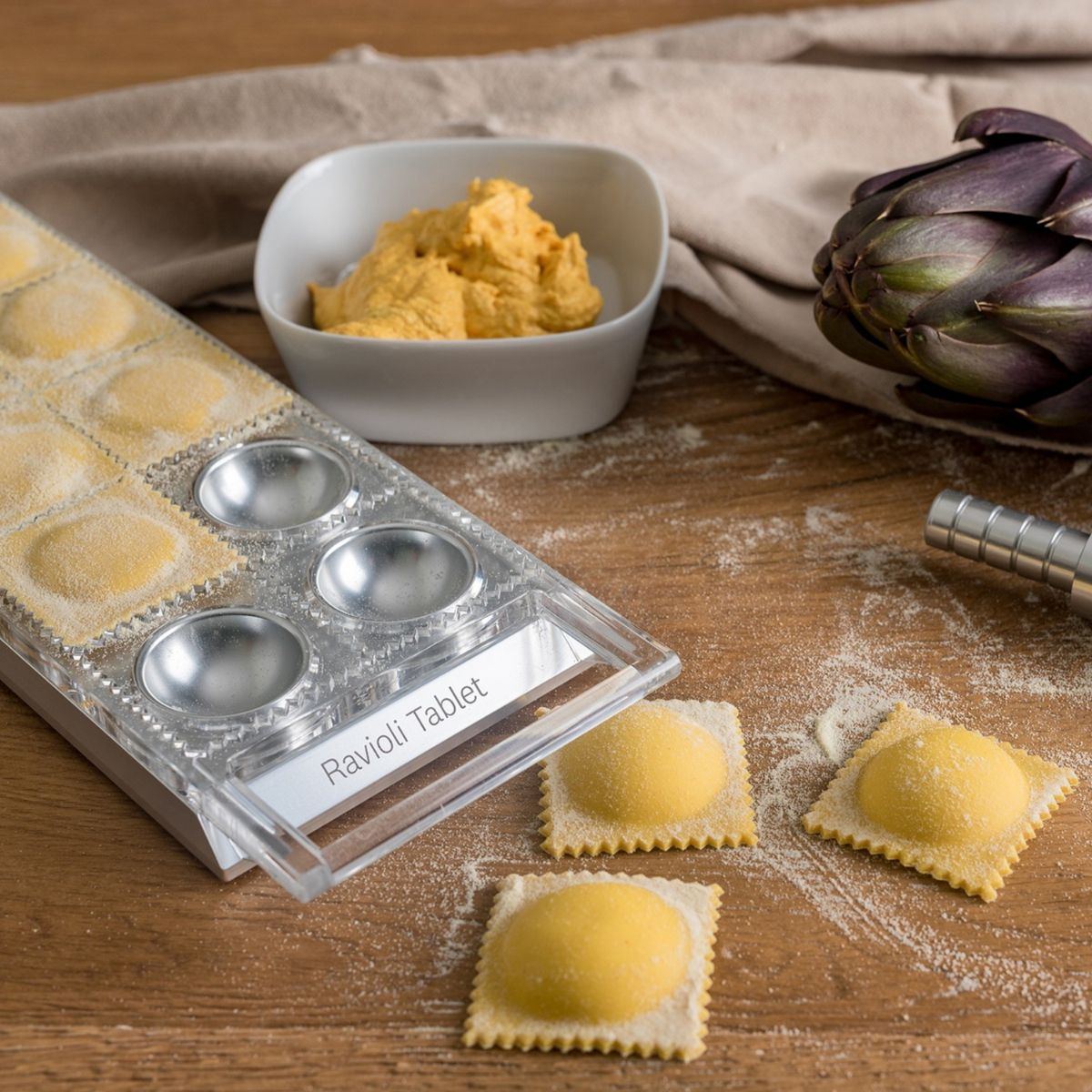 Molde Tablet Ravioli Marcato Inox Original Importado Itália - 041store