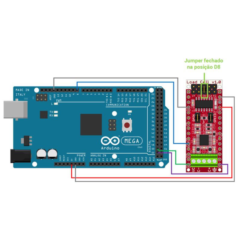Nanoshield LoadCell – Conversor ADS1230 p/ células de carga - EletroShields