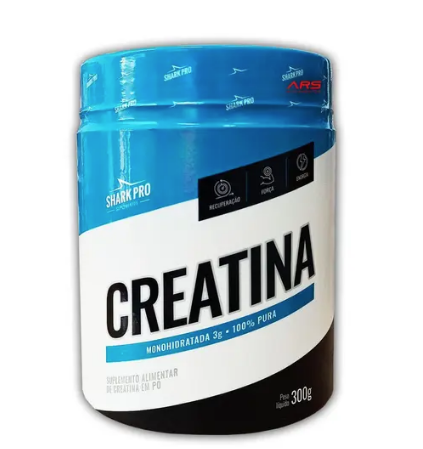Creatina Pura Monohidratada 300g Shark Pro - R4 SUPLEMENTOS